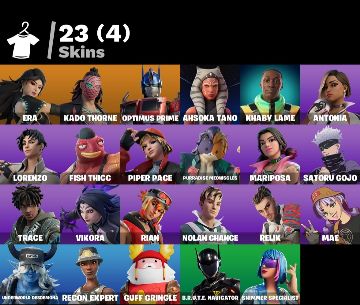 23 SKINS+1100 V-BUCKS - Fortnite - Contas Fortnite - GGMAX