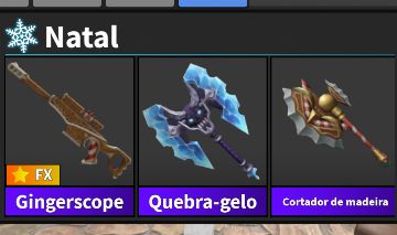 Skins mm2 PROMOÇÃO / GINGERSCOPE, - Roblox - Murder Mystery 2 - GGMAX