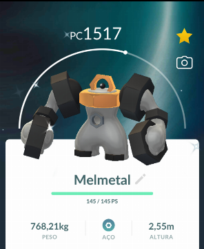 Melmetal shiny brilhante evolução do - Pokemon GO - GGMAX
