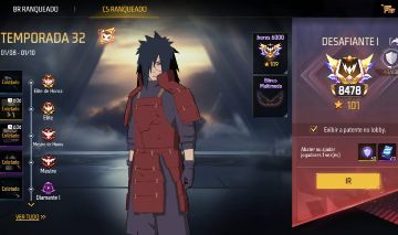 Conta FF Dasafiante com a skin do Madara - Free Fire - Contas Free Fire ...