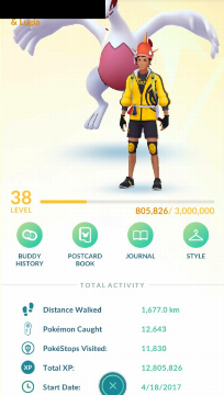 Conta pokemon go lvl38 2017 - Pokemon GO - GGMAX