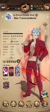 CONTA 7DS TOP +3,000 Diamantes + Ban - Seven Deadly Sins - GGMAX