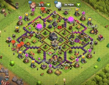 Conta cv9 evoluída - Clash of Clans - GGMAX