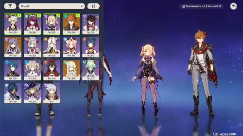 Conta com Keqing e Child R44 - Genshin Impact - GGMAX