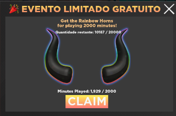Rainbow Horns | ITEM LIMITED ANIME - Roblox - Outros jogos Roblox - GGMAX
