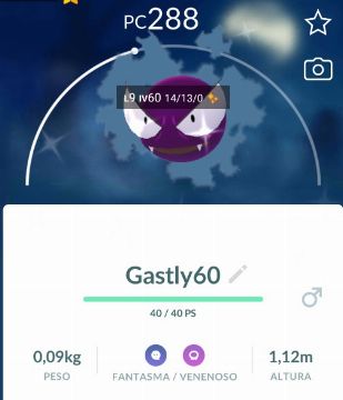 Gastly shiny brilhante Pokémon Go - Pokemon GO - GGMAX
