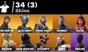 34 skins-seson 3 full-ragnarok-1900 - Fortnite - Contas Fortnite - GGMAX