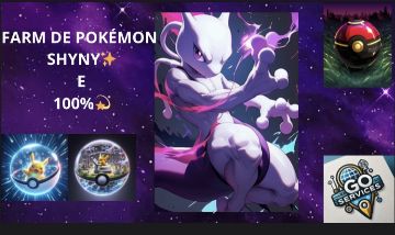 FARM DE POKÉMONS 100% E SHYNY - Pokemon GO - GGMAX