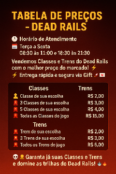 Dead Rails: Compre Classes & Trem para - Roblox - Dead Rails - GGMAX