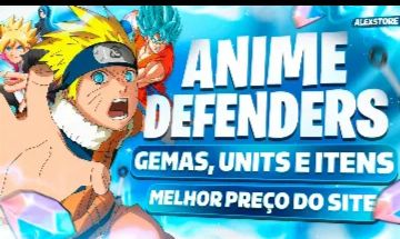 Gemas e rerols melhores preços da ggmax - Roblox - Anime Defenders - GGMAX