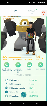 Conta Pokémon go, NIVEL 45. - Pokemon GO - GGMAX