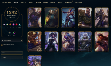 1242 SKINS, PAX TF, LVL 350 - CONTA DE - League of Legends - Contas - GGMAX