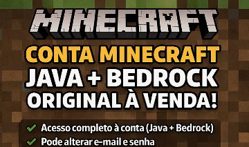 Conta Minecraft Java & Bedrock Original - Minecraft - Contas - GGMAX