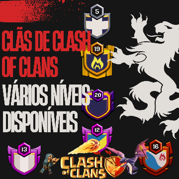 Clãs De Clash of clans Vários níveis - Clash of Clans - GGMAX