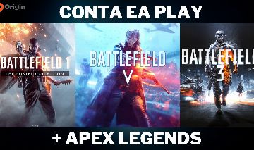 CONTA EA PLAY (Battlefield 1, 3 e 5) - Origin - GGMAX