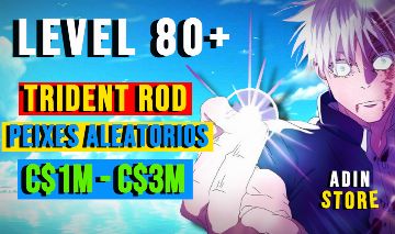 CONTA LVL 80-90 FISCH Coin$ 1M$ - 3M$ - Roblox - Fisch - GGMAX