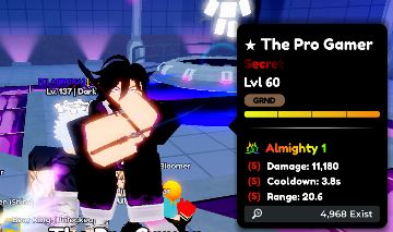 SUN JINWOO ALMIGHTY FULL S ENTREGA - Roblox - Anime Defenders - GGMAX