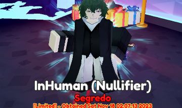 InHuman (Nullifier) / Dazai - Roblox - Anime Adventures - GGMAX