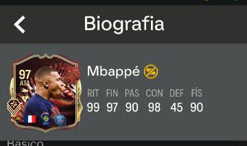 Conta com Mbappe Tots, avaliada em 25 - FIFA - GGMAX