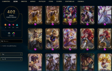 CONTA LOL 400 SKINS VÁRIAS PRESTIGIOS E - League of Legends - Contas - GGMAX