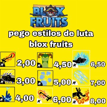 Estilos de luta blox fruits no - Roblox - Blox Fruits - GGMAX