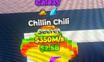 Chillin chili 350 milhões por segundo - Roblox - Roube um Brainrot - GGMAX