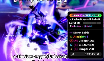 Shadow Dragon (ALMIGHTY) - Roblox - Anime Defenders - GGMAX
