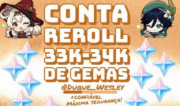 Genshin impact- Reroll 33k a 34k de - Genshin Impact - Contas Reroll ...