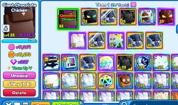 Pet secreto chocolate chicken BGSI - Roblox - Outros jogos Roblox - GGMAX