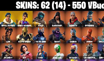 62 SKINS BOMBER ROYALE E WORLD CUP 62 - Fortnite - Contas Fortnite - GGMAX
