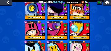 Conta Brawl Stars 38k Brawlers 69/69 - - Brawl Stars - GGMAX