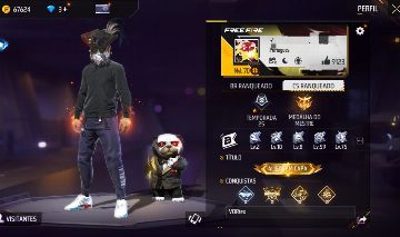 CONTA MEGA GEMADA COM UMP VERMELHA, - Free Fire - Contas Free Fire - GGMAX