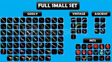 Full Small Set MM2 - Roblox - Murder Mystery 2 - GGMAX