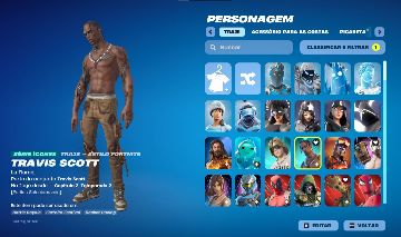 Conta Fortnite Rara +243 Skins + Travis - Fortnite - Contas Fortnite ...