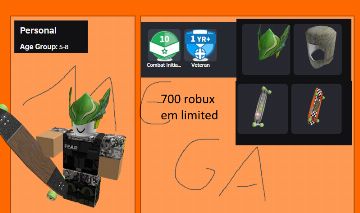 CONTA NÃO VERIFICADA COM LIMITED DE 700 - Roblox - Outros jogos Roblox ...