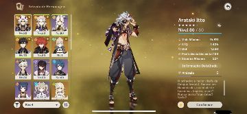 AR 48 - Itto, Zhongli, Albedo, Diluc & - Genshin Impact - Contas - GGMAX