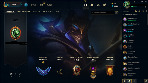 Conta lol com icons raros diamante 4 - League of Legends - Contas - GGMAX