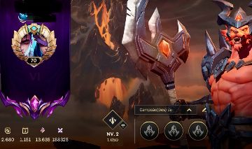 CONTA WILDRIFT LV 70 + E 4 SKIN - League of Legends: Wild Rift - Contas ...