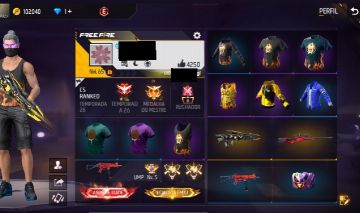 CONTA COM UMP RUBY E CAMISA BOLACHA - Free Fire - Contas Free Fire - GGMAX