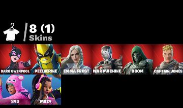 CONTA FN 8 SKINS + DARK GWENPOOL + SYD - Fortnite - Contas Fortnite - GGMAX