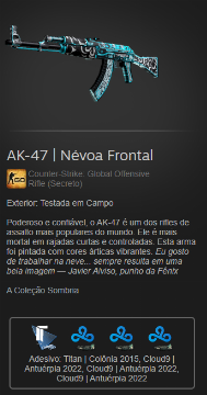 AK-47 Frontside Misty (Field Tested) + - Counter Strike 2 - Skins - GGMAX