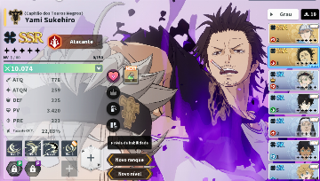 Yami Cap - Seletor disponivel - Black - Black Clover Mobile - GGMAX