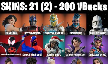 CONTA FORTNITE COM 21 SKINS ICONIC - Fortnite - Contas Fortnite - GGMAX