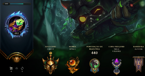 Conta LoL Gold nvl 262, 77 skins, 135 - League of Legends - Contas - GGMAX