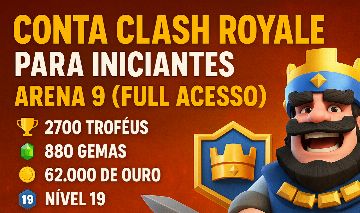 CONTA CLASH ROYALE PARA INICIANTES - Clash Royale - GGMAX