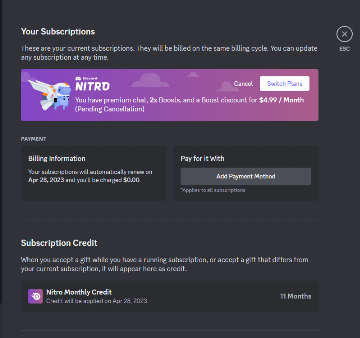 [DISCORD] CONTA 11 MESES DE NITRO + 2 - Discord - GGMAX