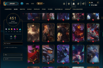 Conta LOL BR 451 Skins - 6 Prestige - - League of Legends - Contas - GGMAX