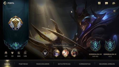 ⚠️PROMOÇÃO⚠️ ESMERALDA IV + 20 SKINS + - League of Legends: Wild Rift ...