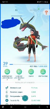 CONTA POKÉMON GO LEVEL 39 COM RAYQUAZA - Pokemon GO - GGMAX