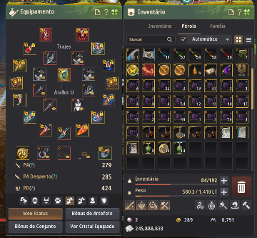 Conta de BDO GS 709 (Build DR) - Black Desert - GGMAX